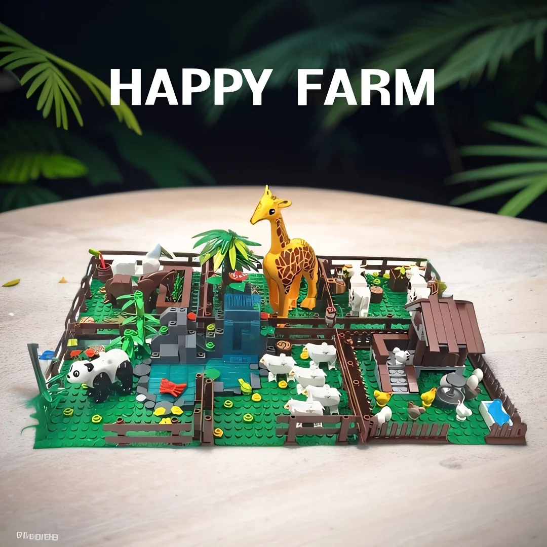 Farm-Building-Blocks-and-Ranch-Decoration-Model-Zoo-Botanical-Garden ...