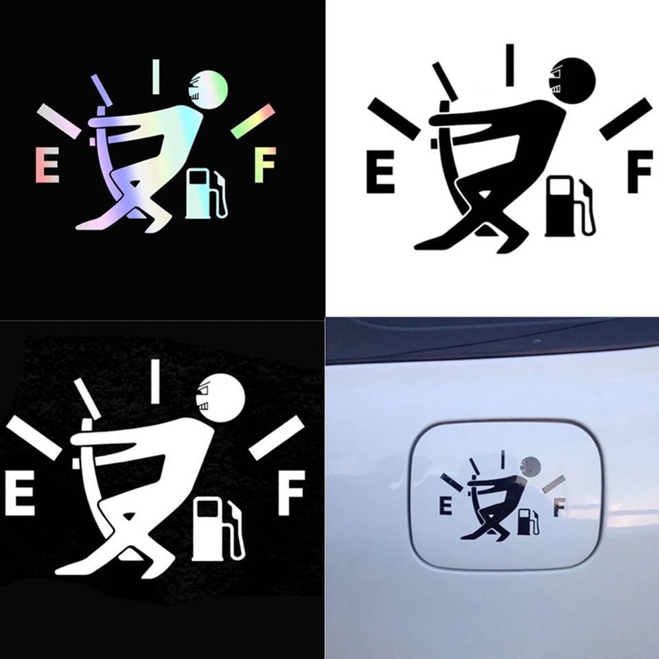 Gas Gage Memes Funny Car Stickers High Gas Consumption Decal Fuel Gage