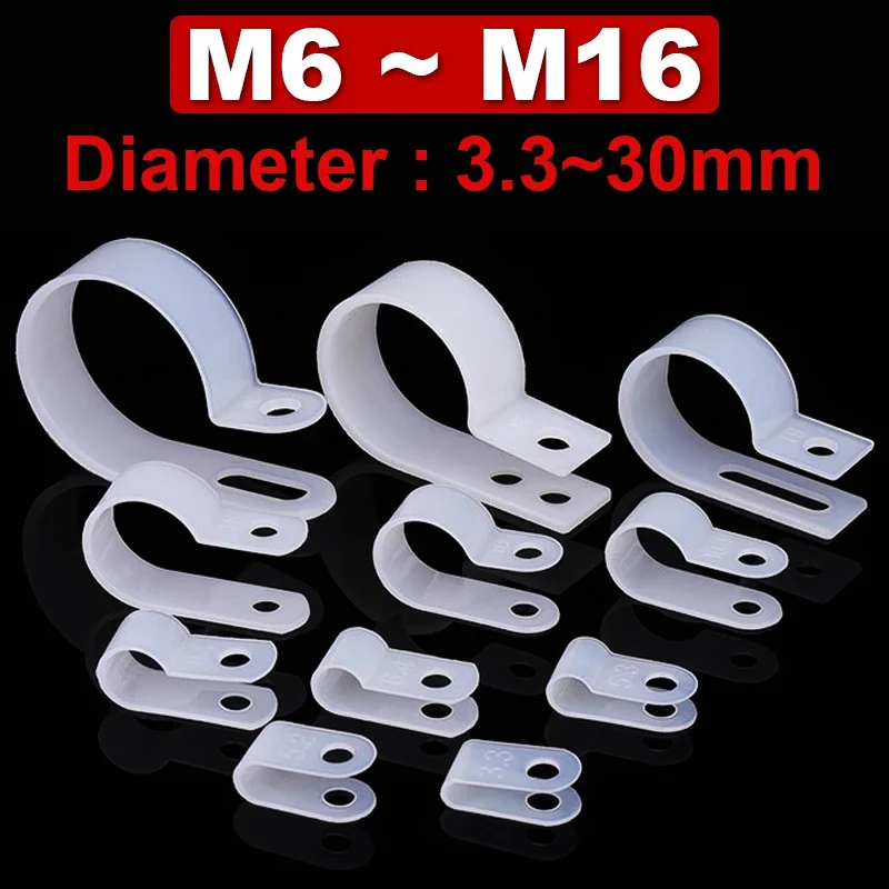 PA66-Nylon-Wire-Fixing-Clip-R-type-Wire-Clip-U-type-Wire-Card-UC-Wire ...