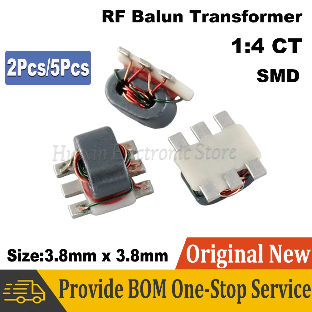TC4-1T SMD RF Signal Balun Transformer 50Ω 0.5-300MHz 1:4CT 1:4 Flux ...
