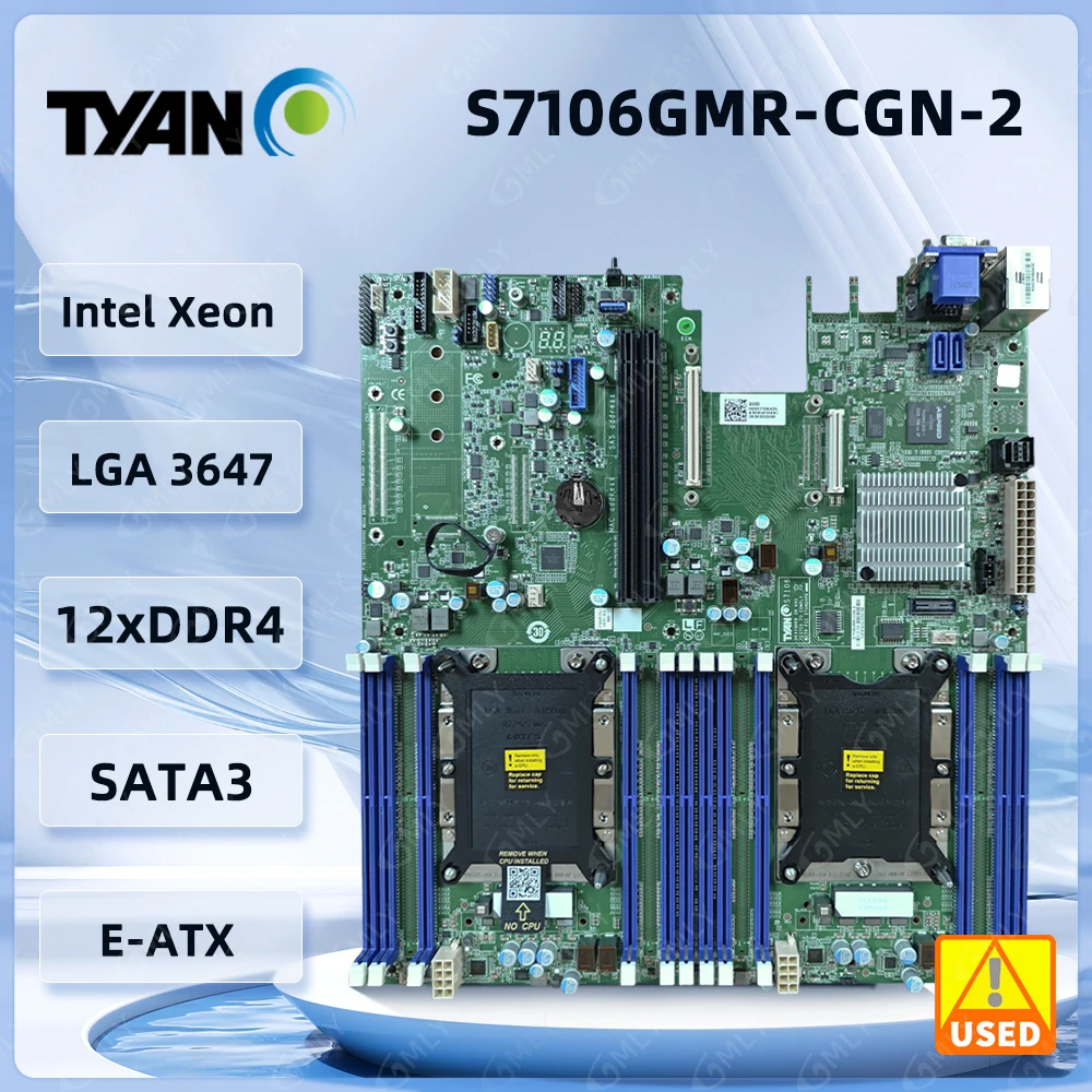 TYAN-S7106-S7106GM2NR-Dual-Socket-Server-Motherboard-S7106GMR-CGN-2-Rack-Optimized-Support-Intel ...