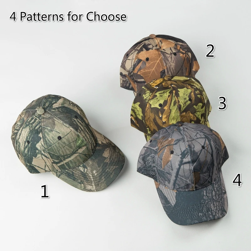 Camo Caps Jungle Camo Bionic camouflage Hunting Snapback Hats Camo ...