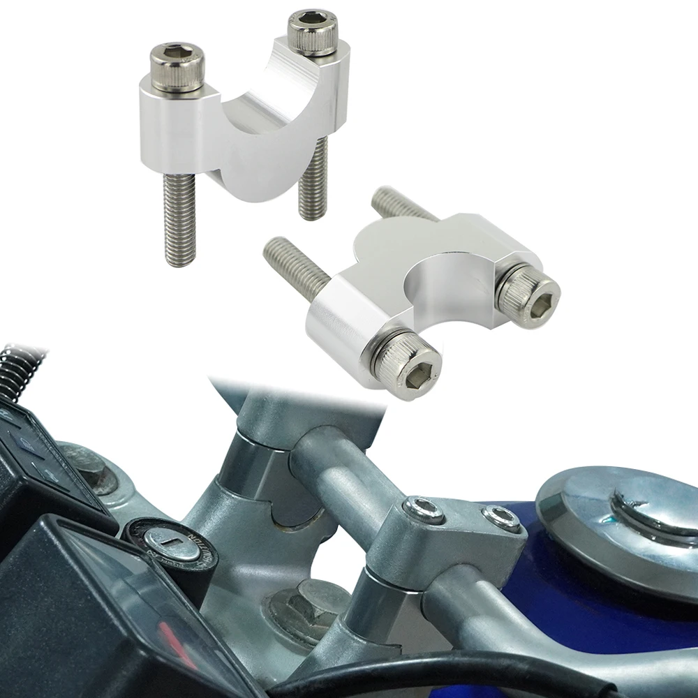 22mm-7-8-Handle-Bar-Handlebar-Riser-Aluminum-For-Honda-Yamaha-Suzuki ...