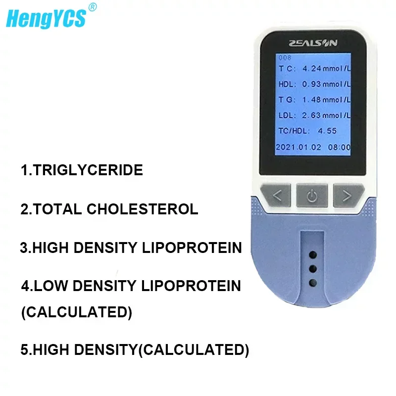 ZEALSON-Monitor-do-Sistema-Analisador-Lip-dico-Uso-Dom-stico-Colesterol ...