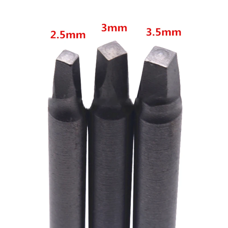 3Pcs-50-100mm-SQ2-Square-Head-Driver-Bit-Screwdriver-Bits-Tool-Set-S2 ...