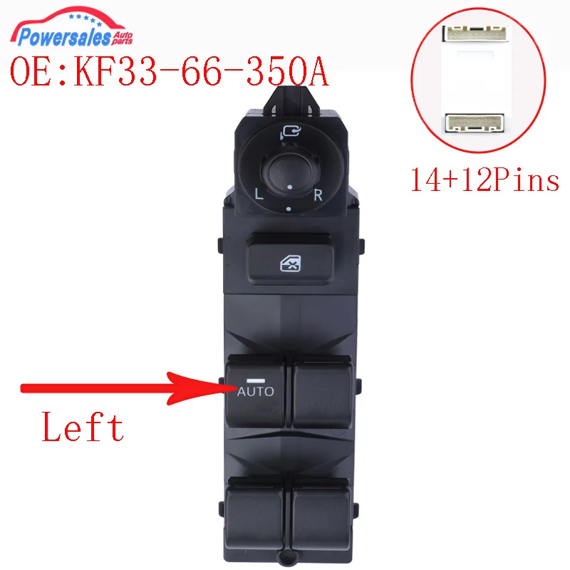 New-Front-Left-Power-Window-Switch-For-Mazda-KF33-66-350A-KF3366350A ...
