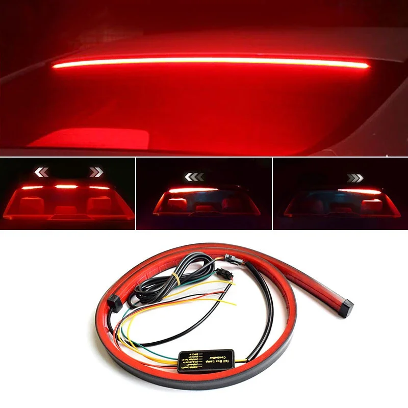 100cm Car Rear Third Brake Light LED Strip Multi-mode Warning Lights ...