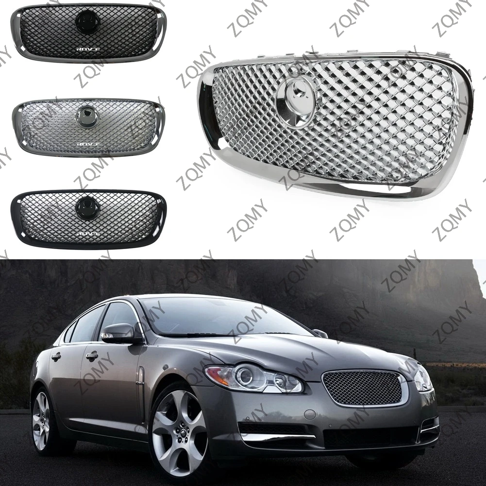 ABS Car Front Radiator Upper Grille w/ no Logo For Jaguar XF X-F 2008 ...