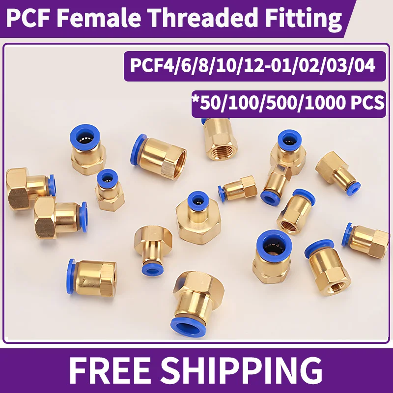 Rosca-de-ajuste-neum-tico-PCF-rosca-de-aire-recta-hembra-Conector-de ...