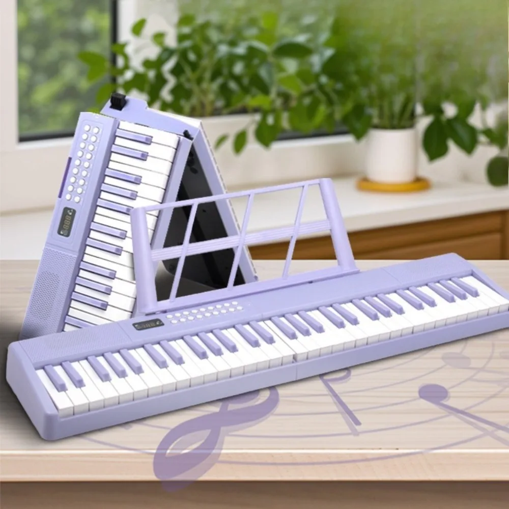 Professional 61-Key Foldable Electronic Piano Adult Beginner ...