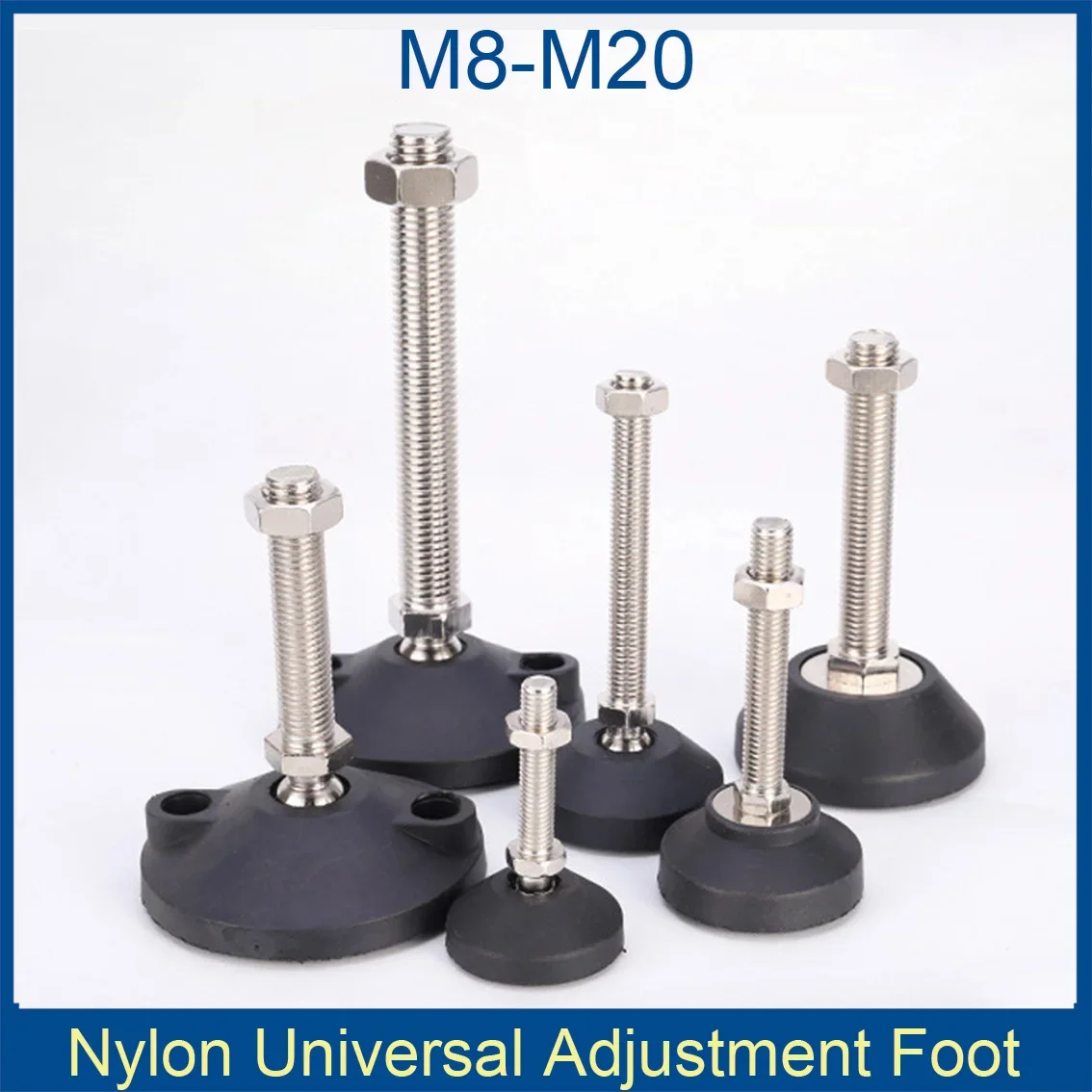 4Pcs Adjustable Lathe Leg Dia 80mm Thread Adjustable Levelling Feet ...