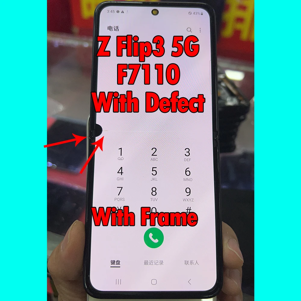 Original-Defect-LCD-For-Samsung-Galaxy-Z-Flip3-5G-LCD-F711-Display ...