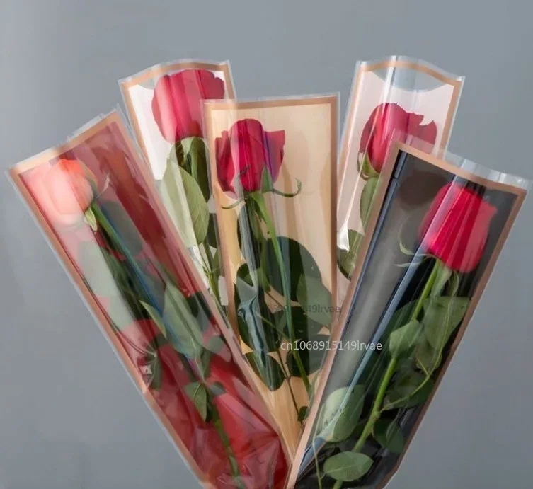 50pcs-Single-Rose-Sleeves-Flower-Wrapping-Bag-Bouquet-Packaging-Bags ...