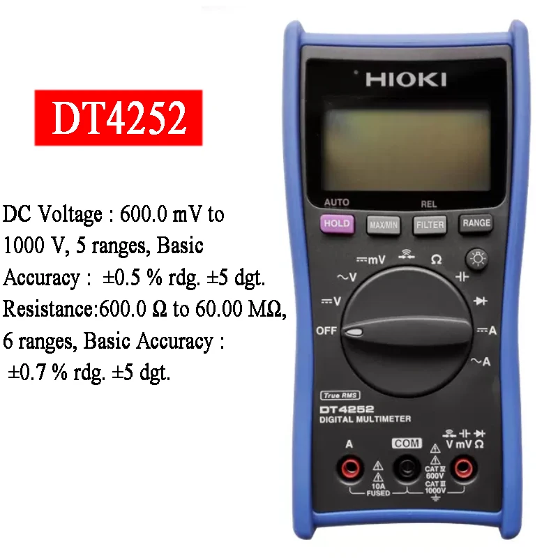 HIOKI-DT4252-Digital-Multimeter-Professional-Testing-Measures-Voltage ...