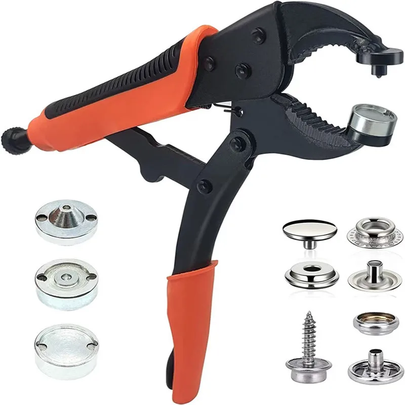Heavy Duty Snap Fastener Tool, Snap Setter Tool Kit with, Adjustable ...