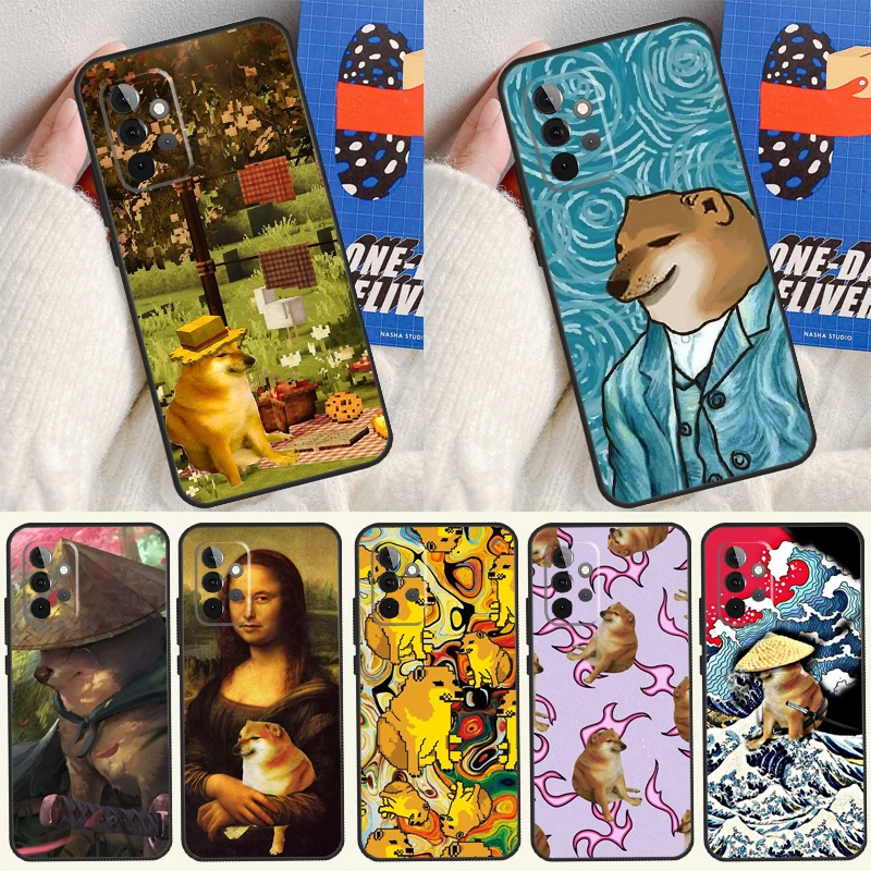 Doge Meme Cheems Case For Samsung Galaxy A51 A71 A50 A70 A53 A33 A73 ...