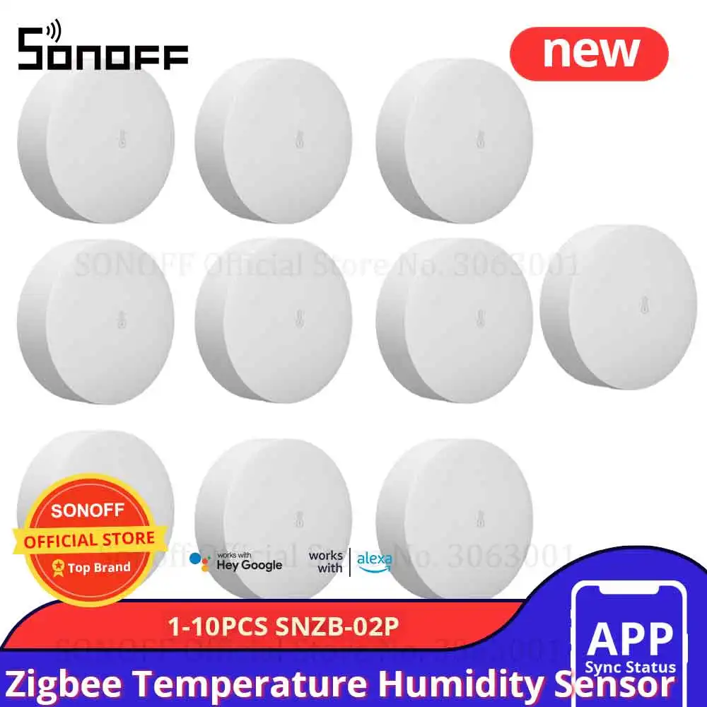 SONOFF-SNZB-02P-Zigbee-Temperature-Humidity-Sensor-1-10PCS-Smart-Home ...