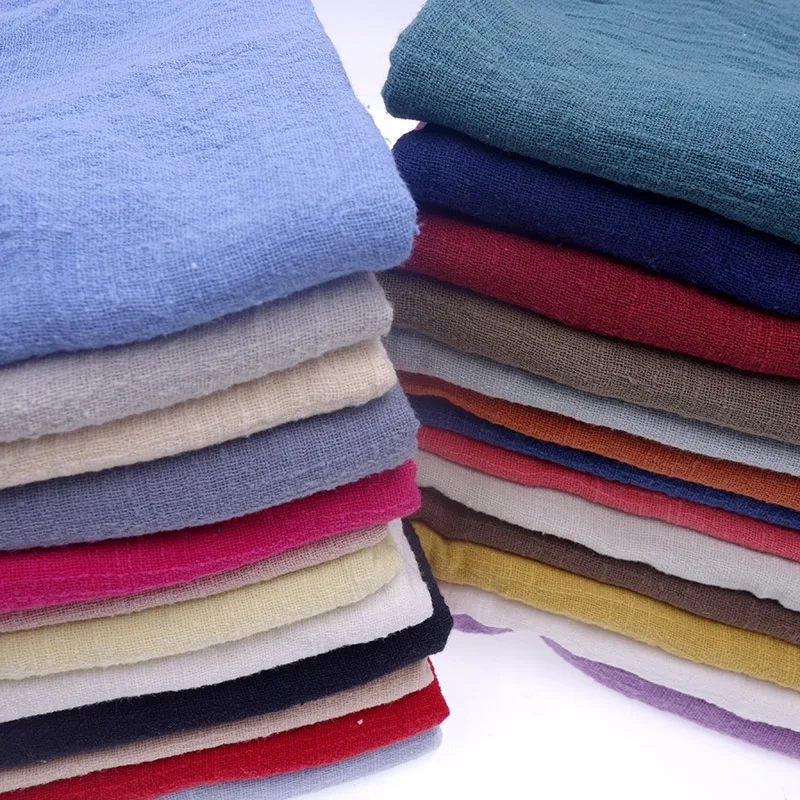 Solid-Color-Soft-Thin-Linen-Cotton-Fabric-Organic-Material-Pure-Natural ...