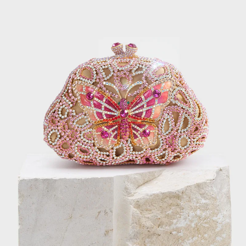 EXCLUSIVE-Butterfly-Women-Crystal-Clutch-Bags-Stones-Evening-Clutches ...
