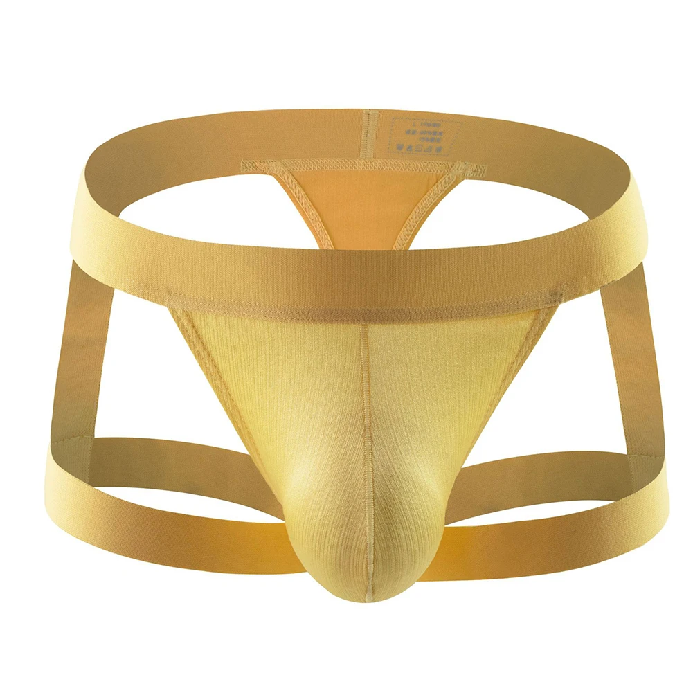 Men Ring Jockstrap G-String Harness Bulge Pouch Panties Leg Strap Underwear Elastic Strap Thongs ...