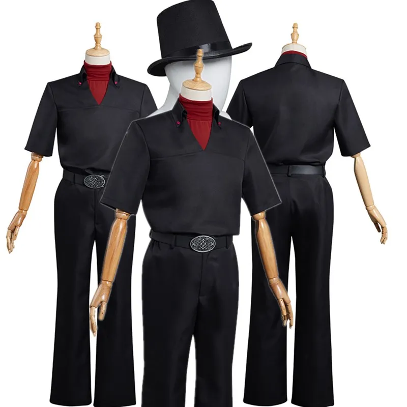 Adult-Black-Cosplay-Phone-Grabber-Costume-TV-Fantasy-Men-Shirt-Pants ...