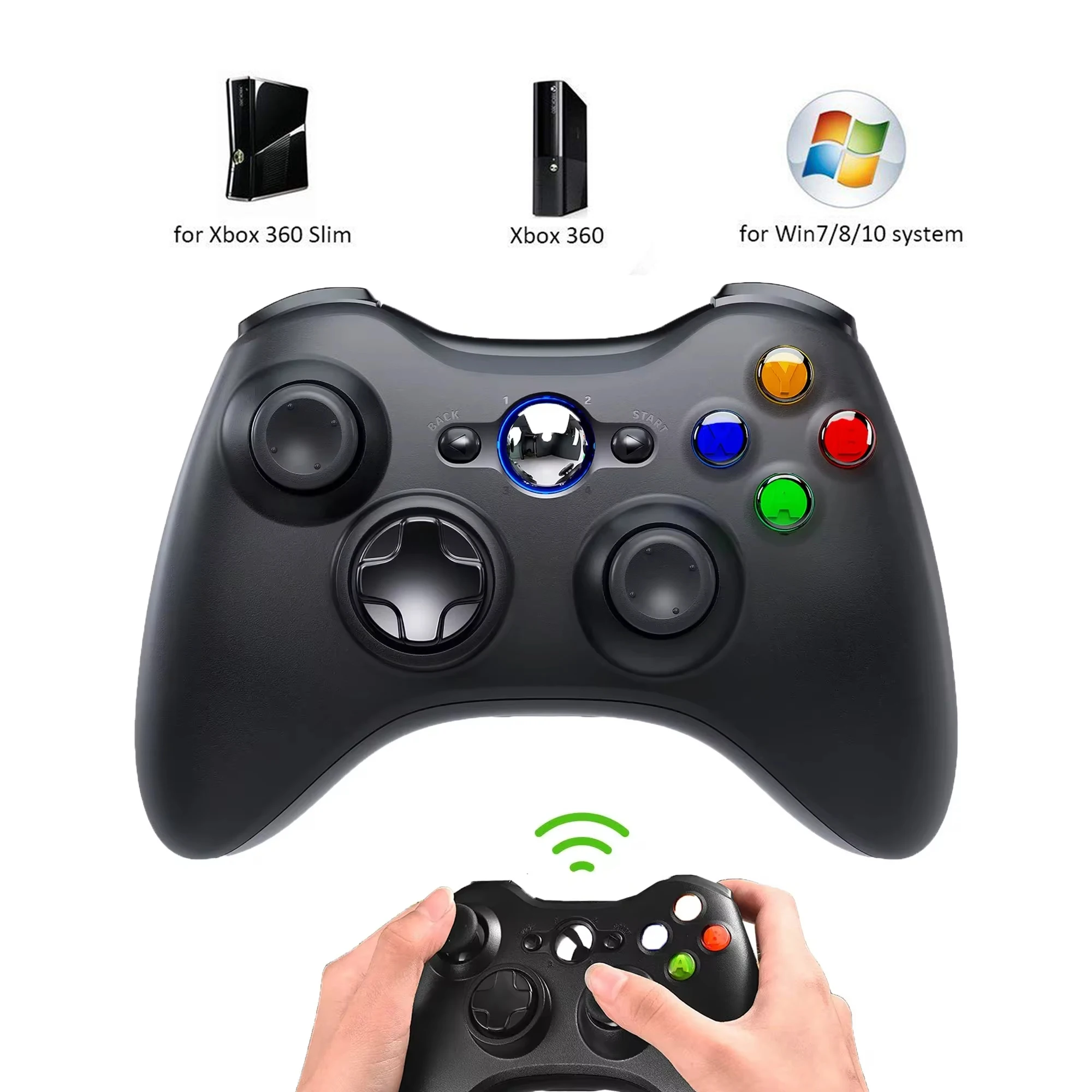 wireless-wired-Controller-For-Xbox-360-360-slim-gamepad-Joypad-Joystick-Compatible-with-Xbox-360 ...