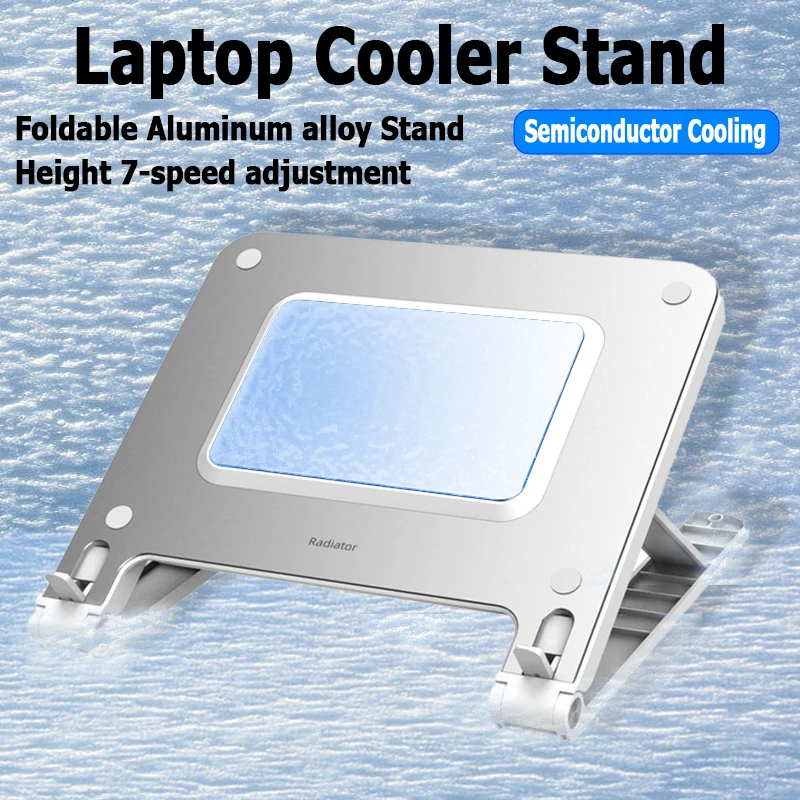 Laptop-Semiconductor-Cooler-17-inch-Foldable-Aluminum-Alloy-Stand-Ultra ...