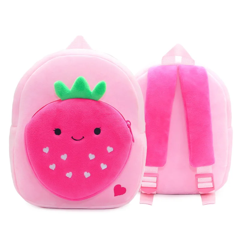 Children-Strawberry-School-Backpack-Designer-Girl-Boys-Backpack-Toddler ...