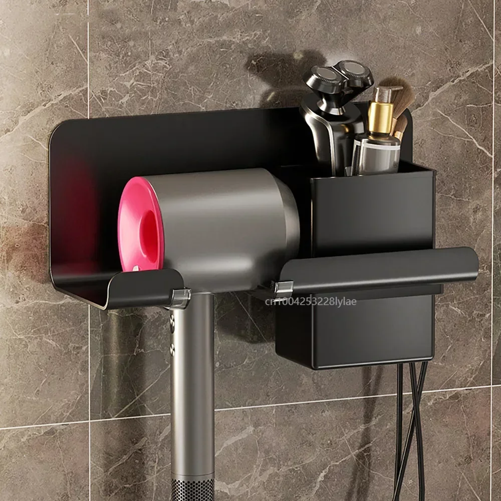 Hair-Dryer-Holder-with-Storage-Box-Durable-Aluminum-Alloy-Hair-Dryer ...