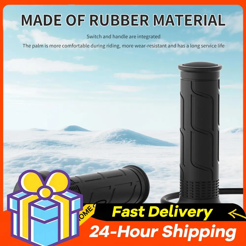1 Pair 12V 22mm Electric Heating Handle Universal Motorbike Hand Heated ...
