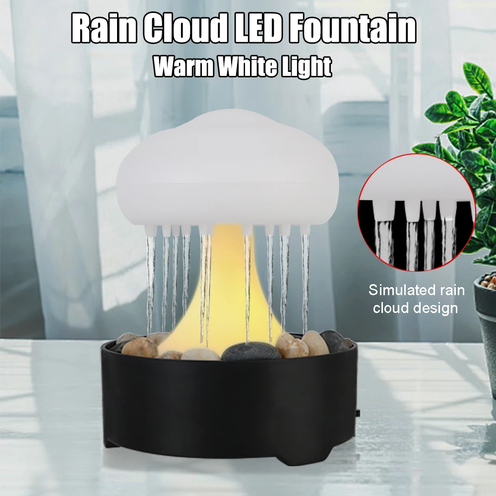 Rain-Cloud-Night-Light-For-Home-Bedroom-Portable-Fountain-Light-Warm ...
