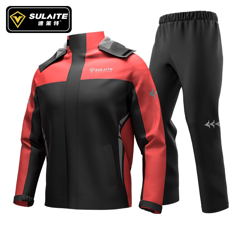 SULAITE-Motorcycle-Raincoat-Suit-Waterproof-Split-Friendship-Rain-Coat ...