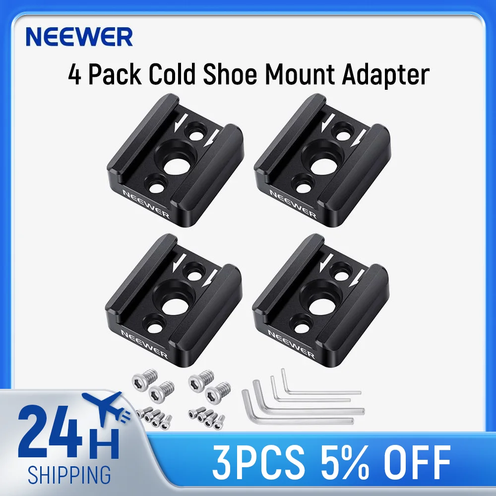 NEEWER-Cold-Shoe-Mount-Adapter-Cold-Shoe-Bracket-with-1-4-Thread ...