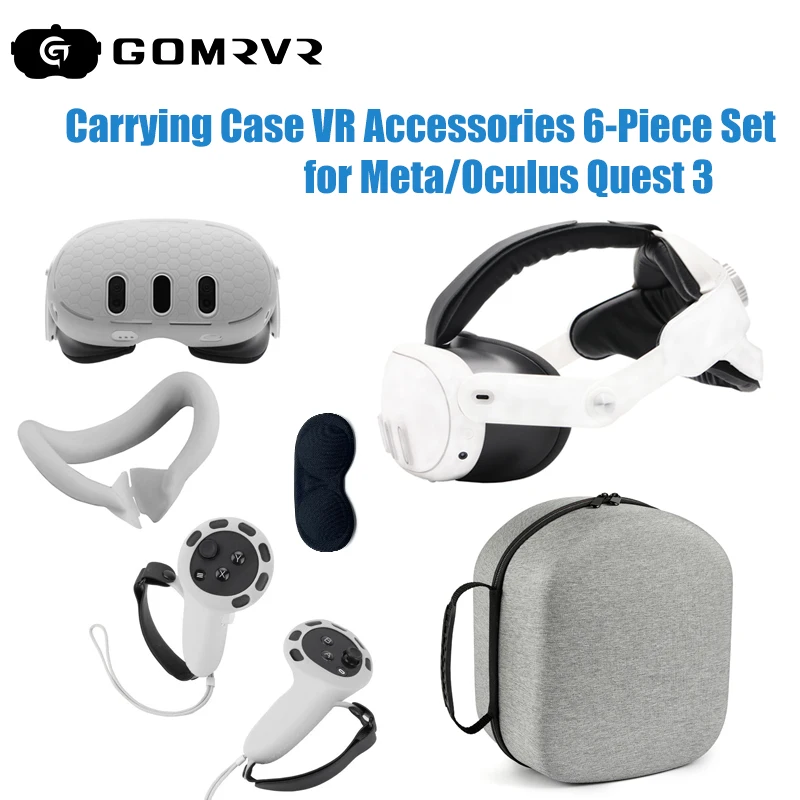 GOMRVR For Meta/Oculus Quest 3 Accessories Adjustable Comfortable Head ...