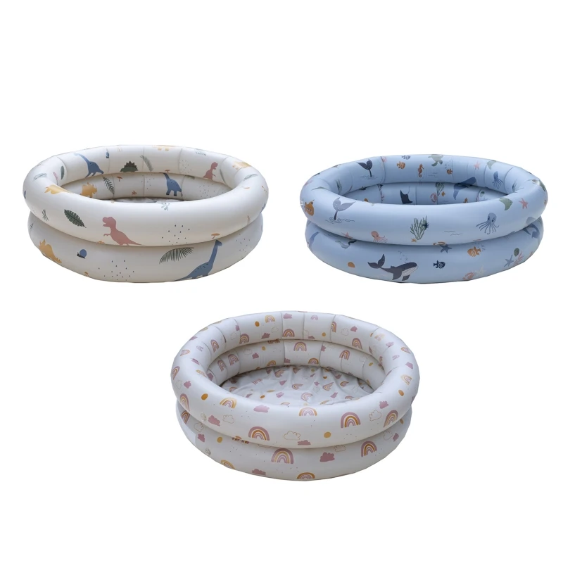 80cm Baby Swimming Pool Portable Children Round PVC Inflatable Toddler ...