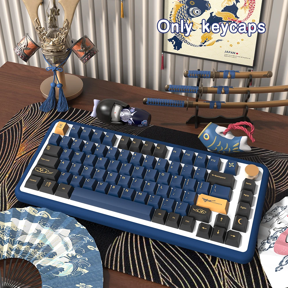 Samurai-azul-Keycaps-japon-s-coreano-russo-alem-o-espanhol-franc-s-PBT ...