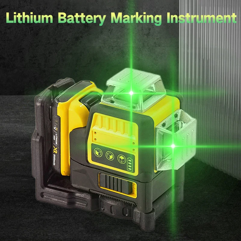 12V-Lithium-Battery-12-Line-Laser-Horizontal-Green-Light-Level-Gauge ...