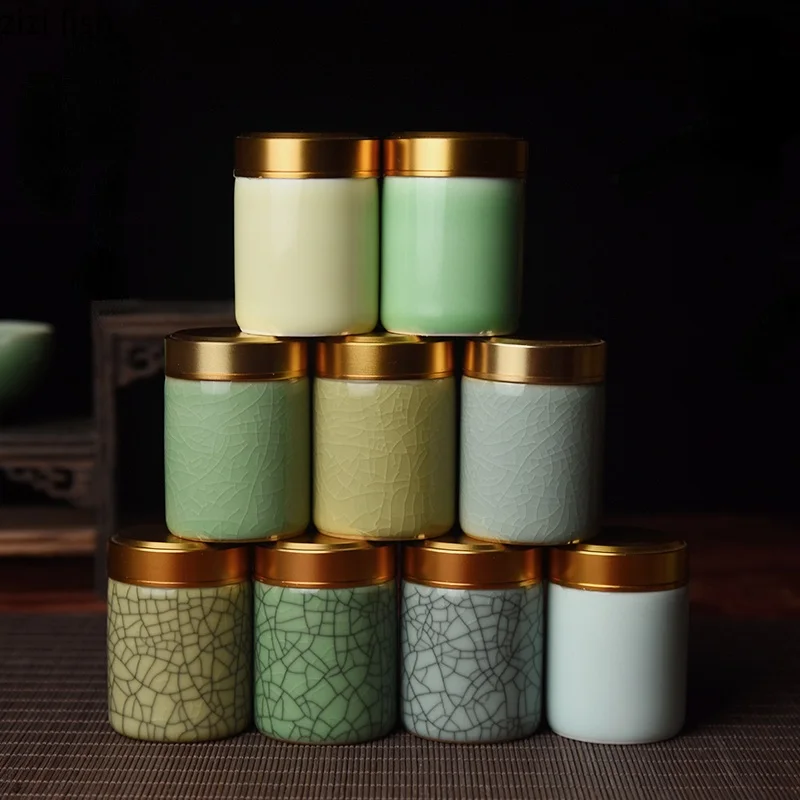 Ceramic-Tea-Caddy-with-Metal-Lid-Travel-Tea-Can-Convenient-Small-Tea ...