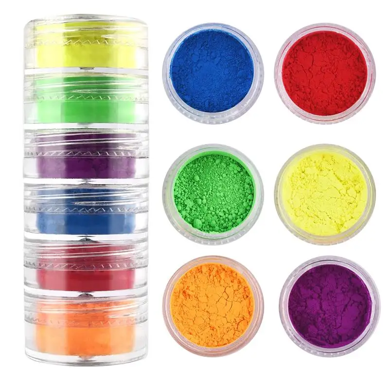 6 Colors/Set Pearlescent Powder Resin Pigment Mica Mineral Powder Dye ...