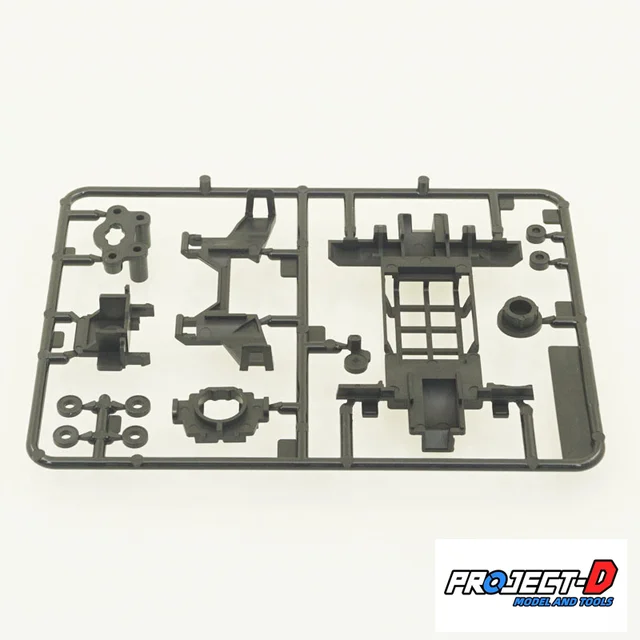 Project D mini 4wd racing car MS chassis blue pink yellow black color ...