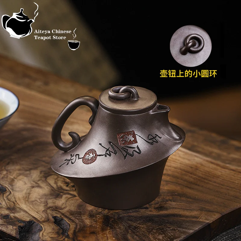 Yixing-Handmade-Purple-Sand-Pot-Kung-Fu-Tea-Set-Chinese-Tea-Pot-Purple ...