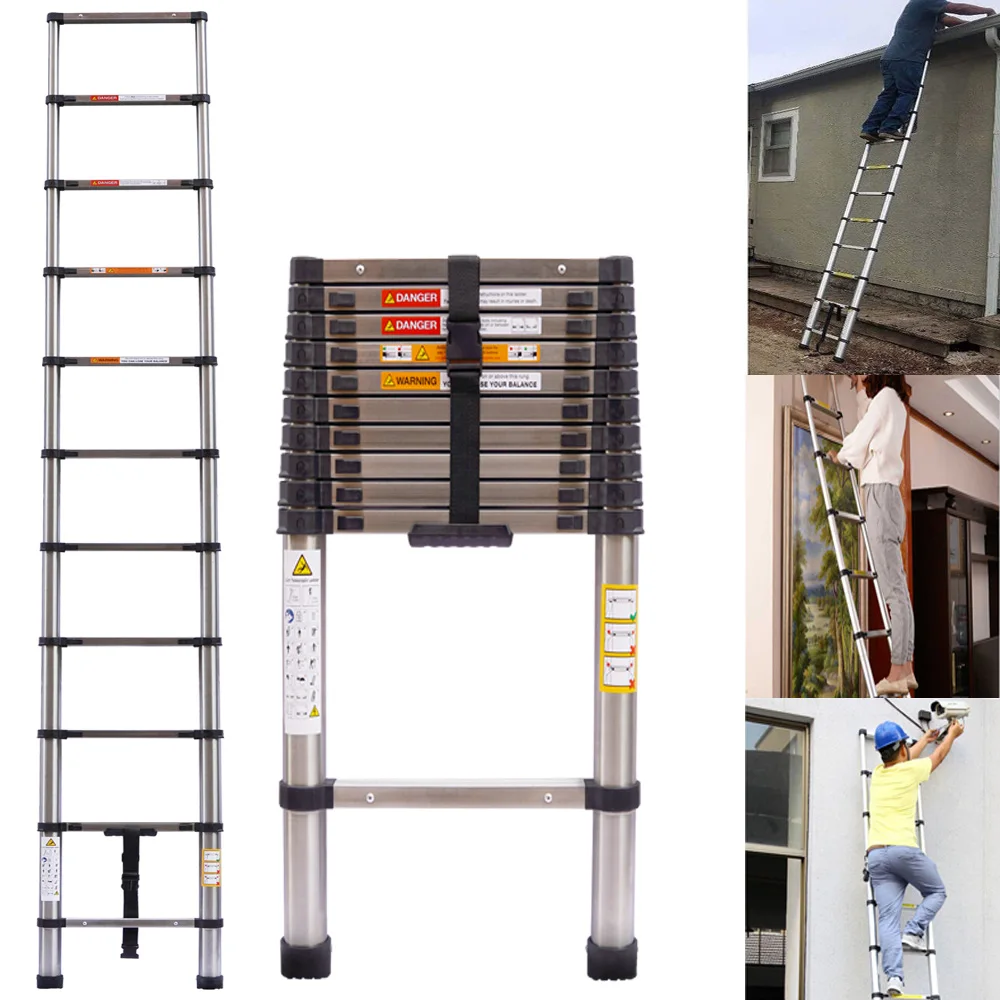3-2M-Telescopic-Ladder-10-5FT-Multi-Purpose-Stainless-Steel-Telescoping ...