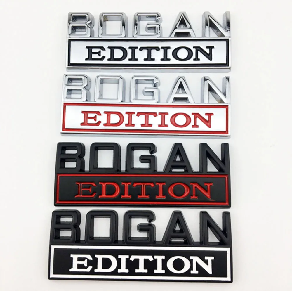 1PC BOGAN EDITION Letter Logo Badge Emblem For Car Trunk Fender Or ...