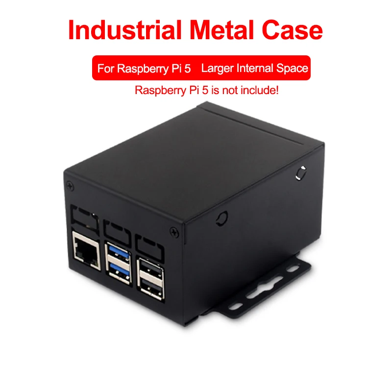 Raspberry Pi 5 Industrial Grade Metal Case D Support Install Cooler ...