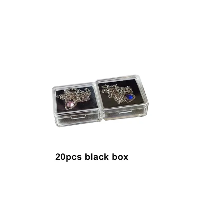 Clear Loose Diamond Storage Box 40x40mm Gems Stone Packaging Organizer ...