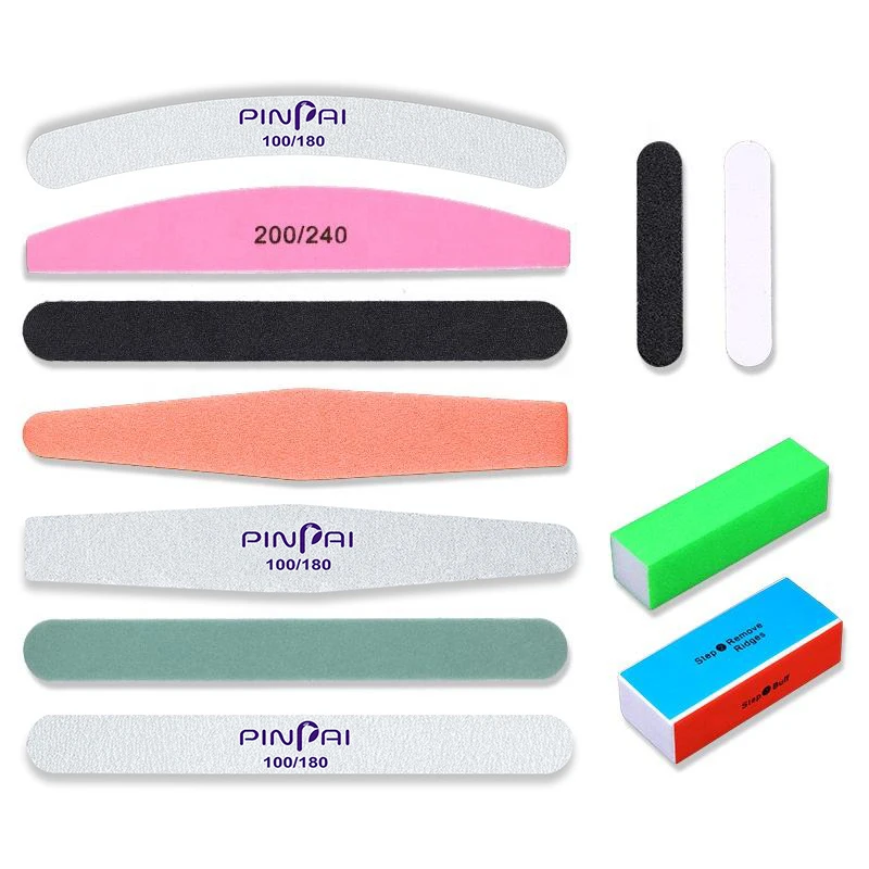 12PCS-Nail-File-Buffer-Kit-With-Storage-Box-Polishing-Grinding-Sanding ...