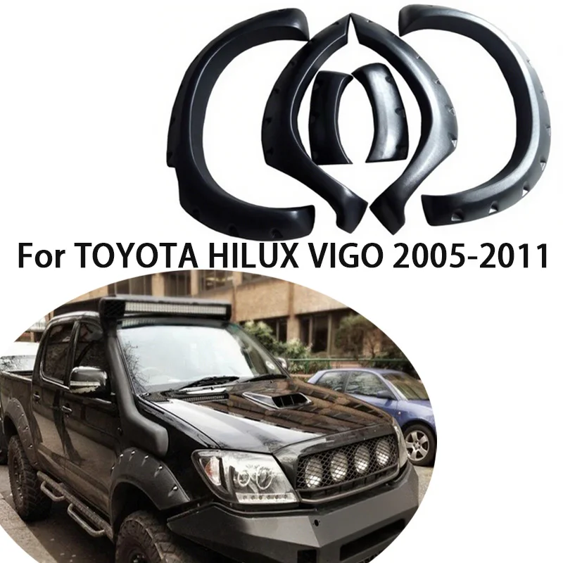 Fender Flares Arch Wheel Mudguard For TOYOTA HILUX VIGO 2005-2011 High ...