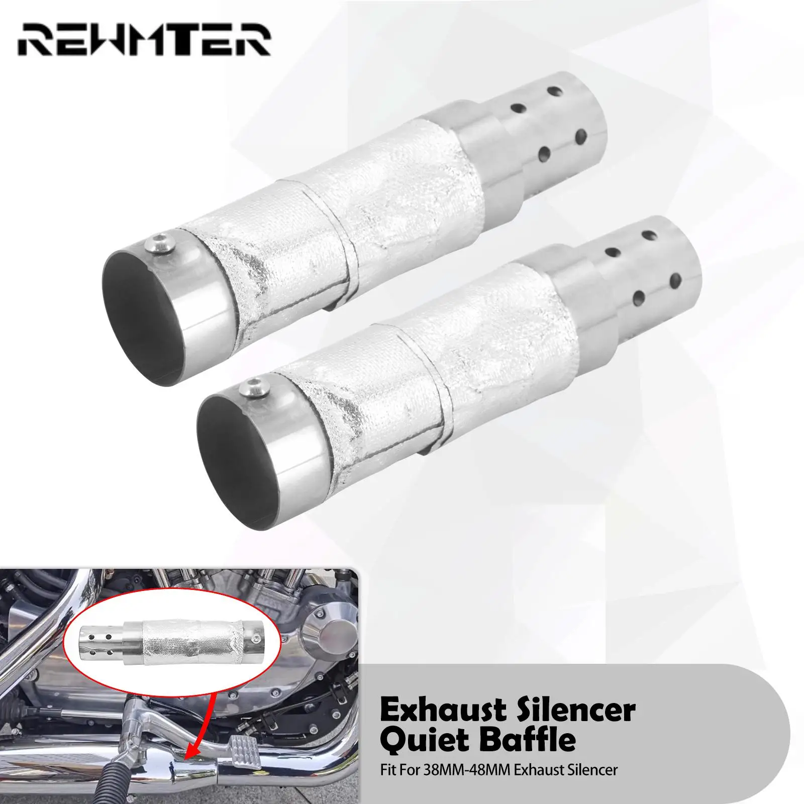 Motorcycle-Silencer-Quiet-Baffle-Shortshots-Staggered-Exhaust-System ...
