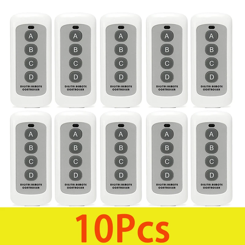 10Pcs-433MHz-Remote-Control-Learning-Code-1527-Long-Range-Wireless ...