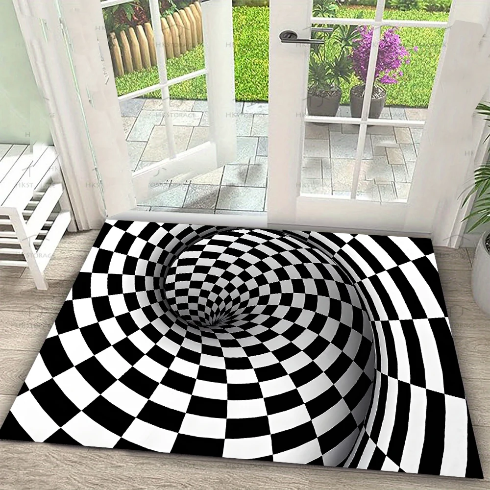 3D Visual Illusion Endless Abyss Stone Trap Entry-level Mat Retro ...